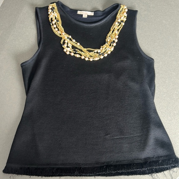 St. John | Tops | St John Pearl Necklace Tank | Poshmark